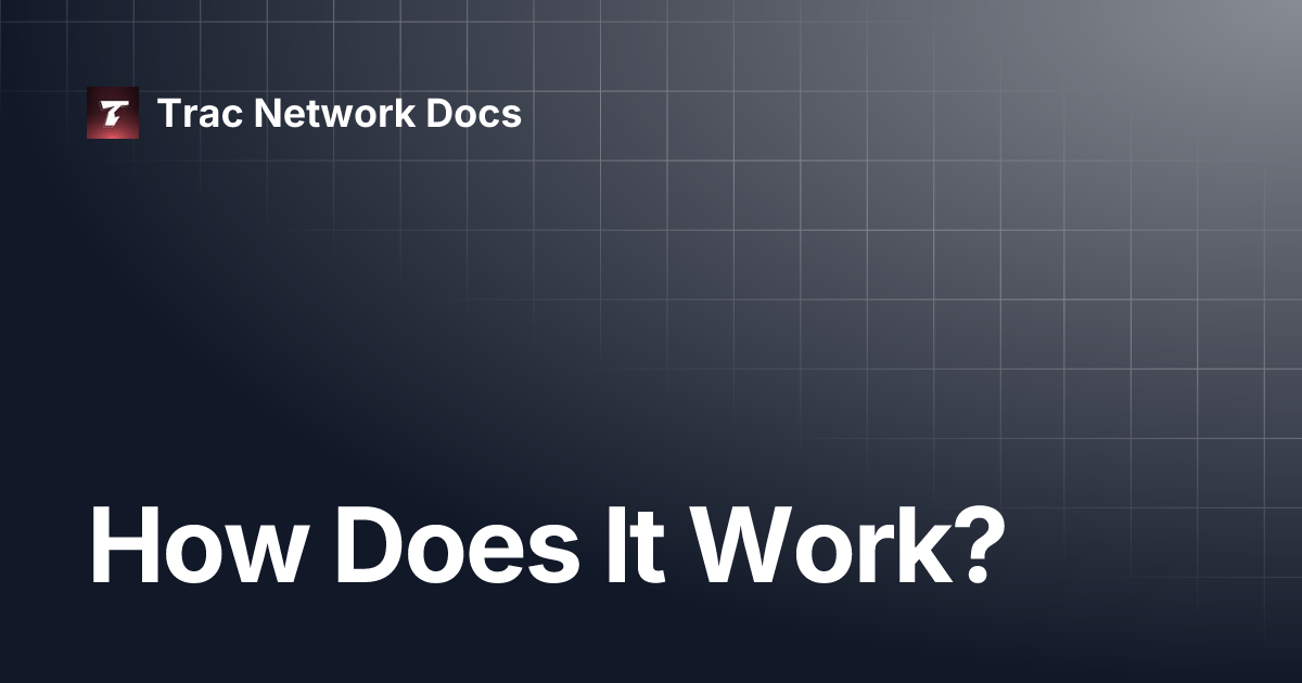 How Does It Work? | Trac Network Docs